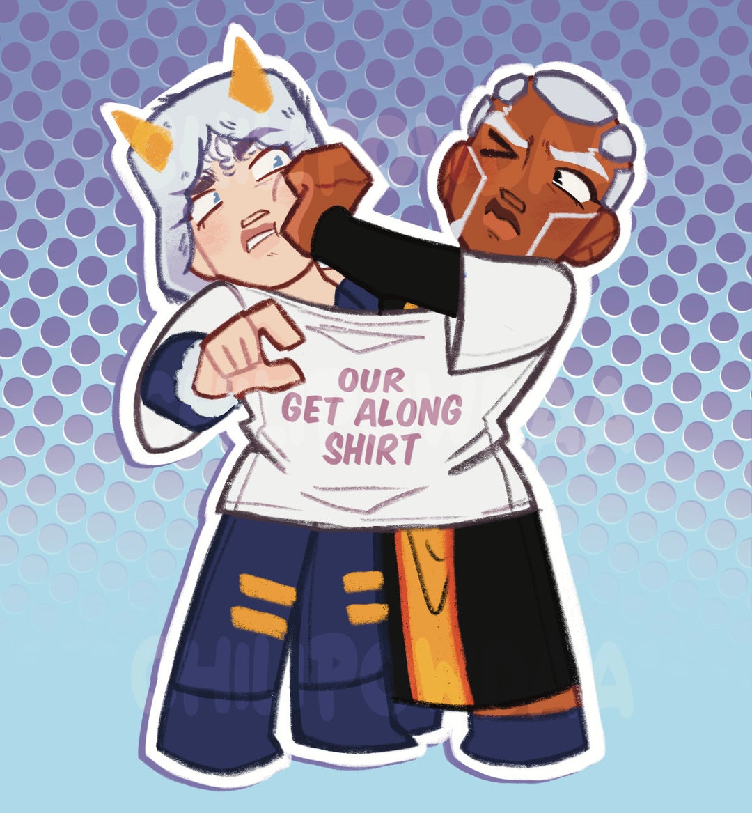 Get Along Shirt | 3in Vinyl Sticker - Etsy