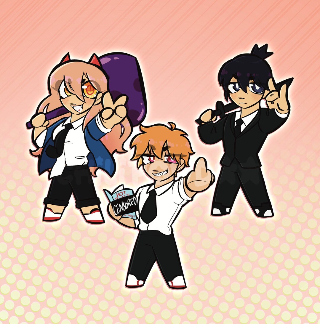 CSM Devil Hunter Stickers | 2.5in Stickers (leftovers Sale!) - Etsy