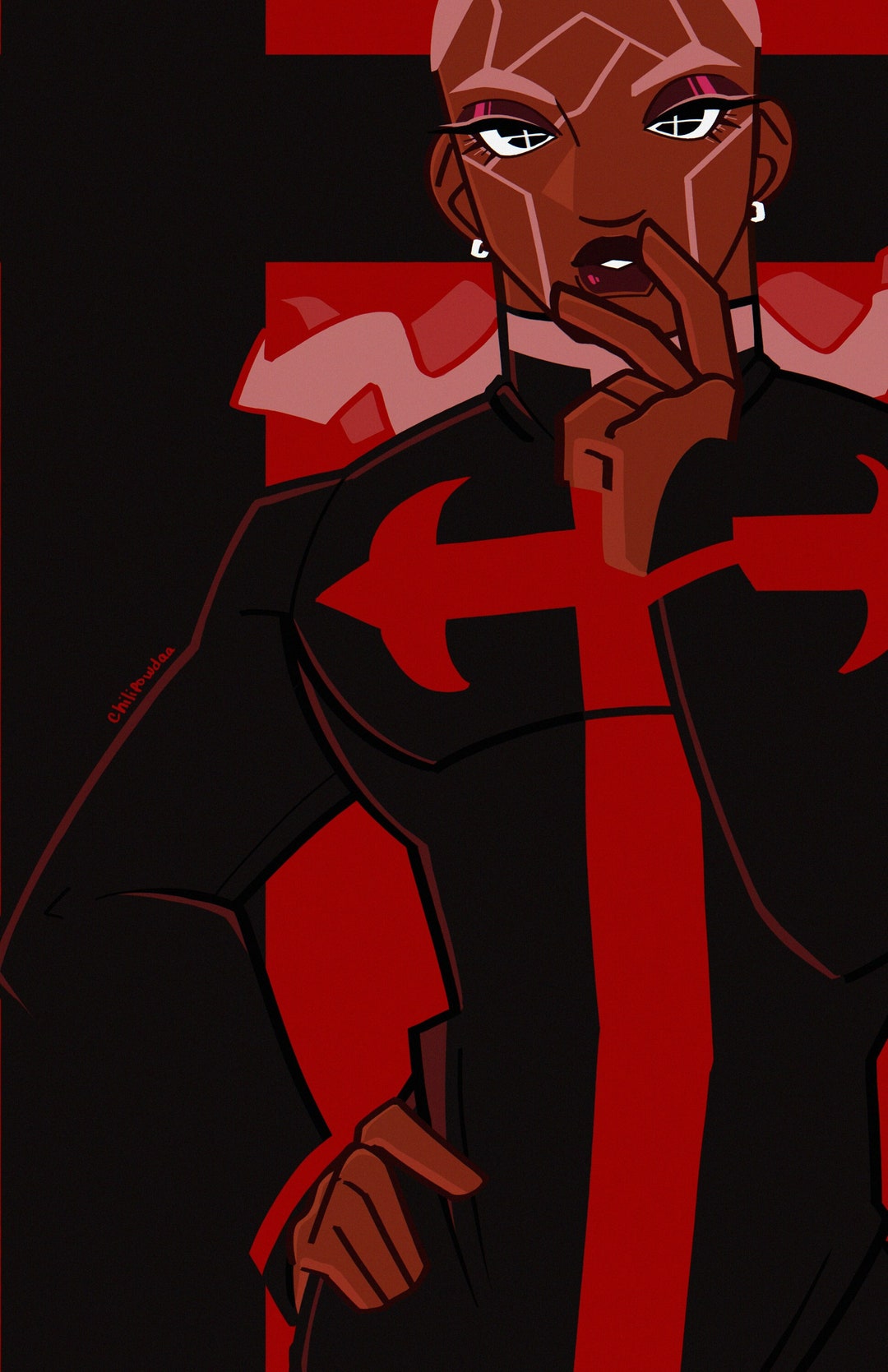 Red Figure | Part 6 Large Print (11"x17") - Etsy