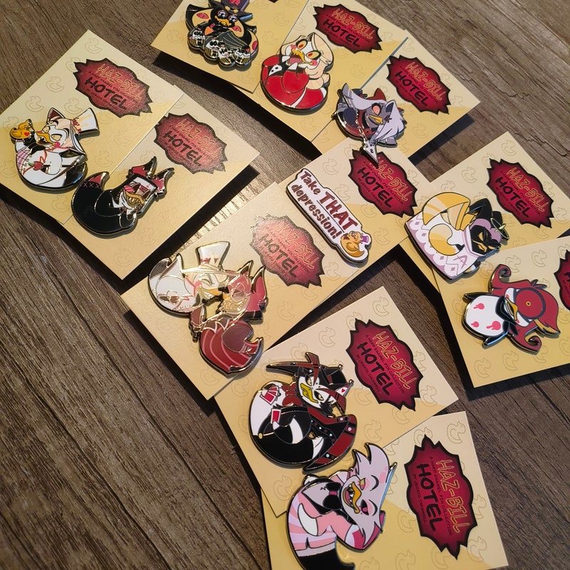 Hazbin Hotel Baxter Pin - Etsy UK