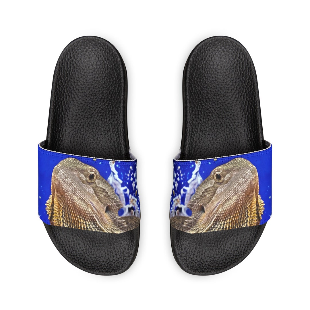 Bearded Dragon Women's PU Slide Sandals - Etsy
