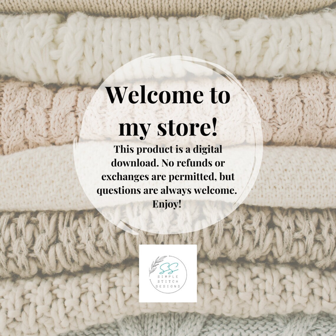 Craft Custom Order Form PDF | Easy Printable Single Page Knitting ...