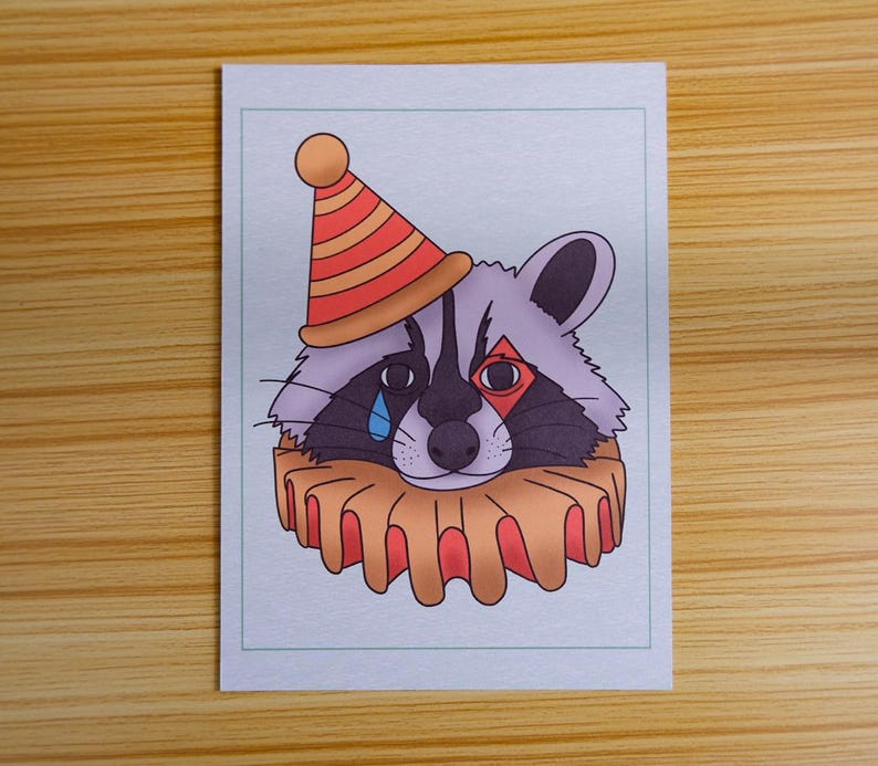 Clown Animals Art Print - Etsy