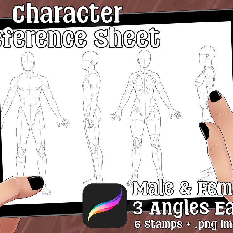 Character Turnaround Reference Sheet - Etsy