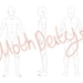 Character Reference Sheet Base Template Male and Female 6 Stamps + .png ...