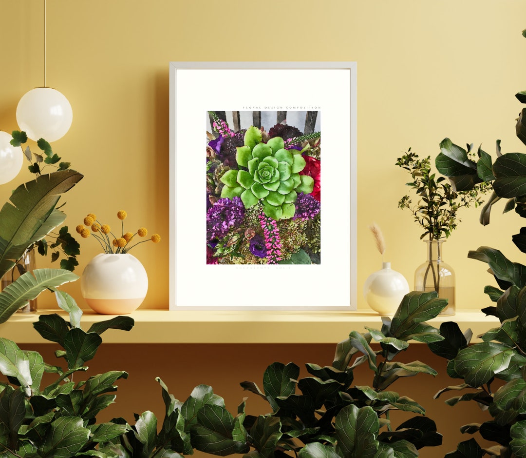 Succulents Composition Vol. 1 Flower Wall Art - Etsy