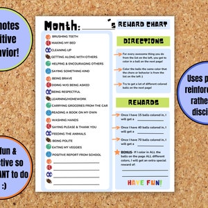 Printable Chore Chart for Kids, Sports Theme Checklist for Kids | Daily ...