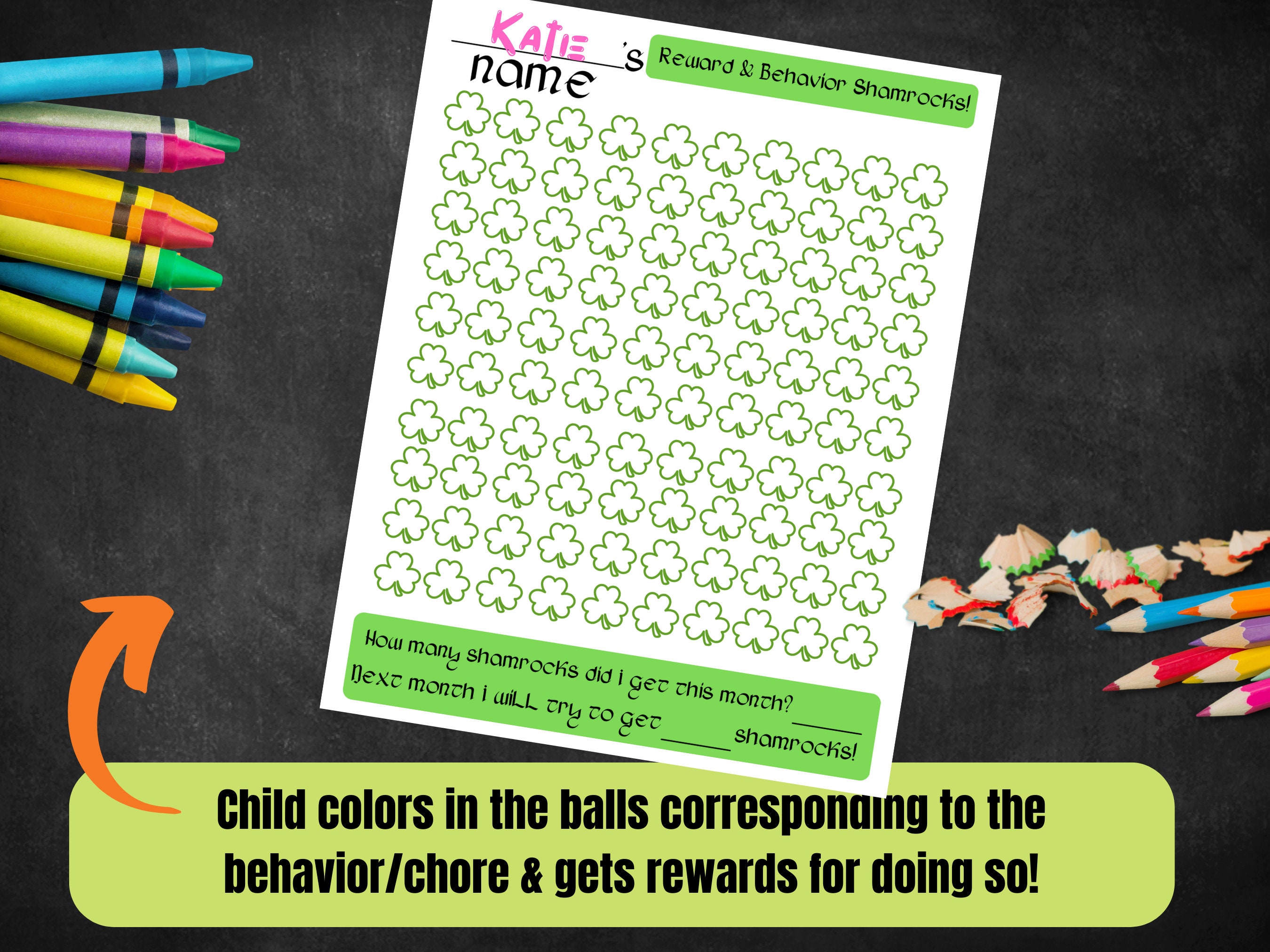 Printable Kids Reward, Behavior, and Chore Chart! Positive Behavior ...
