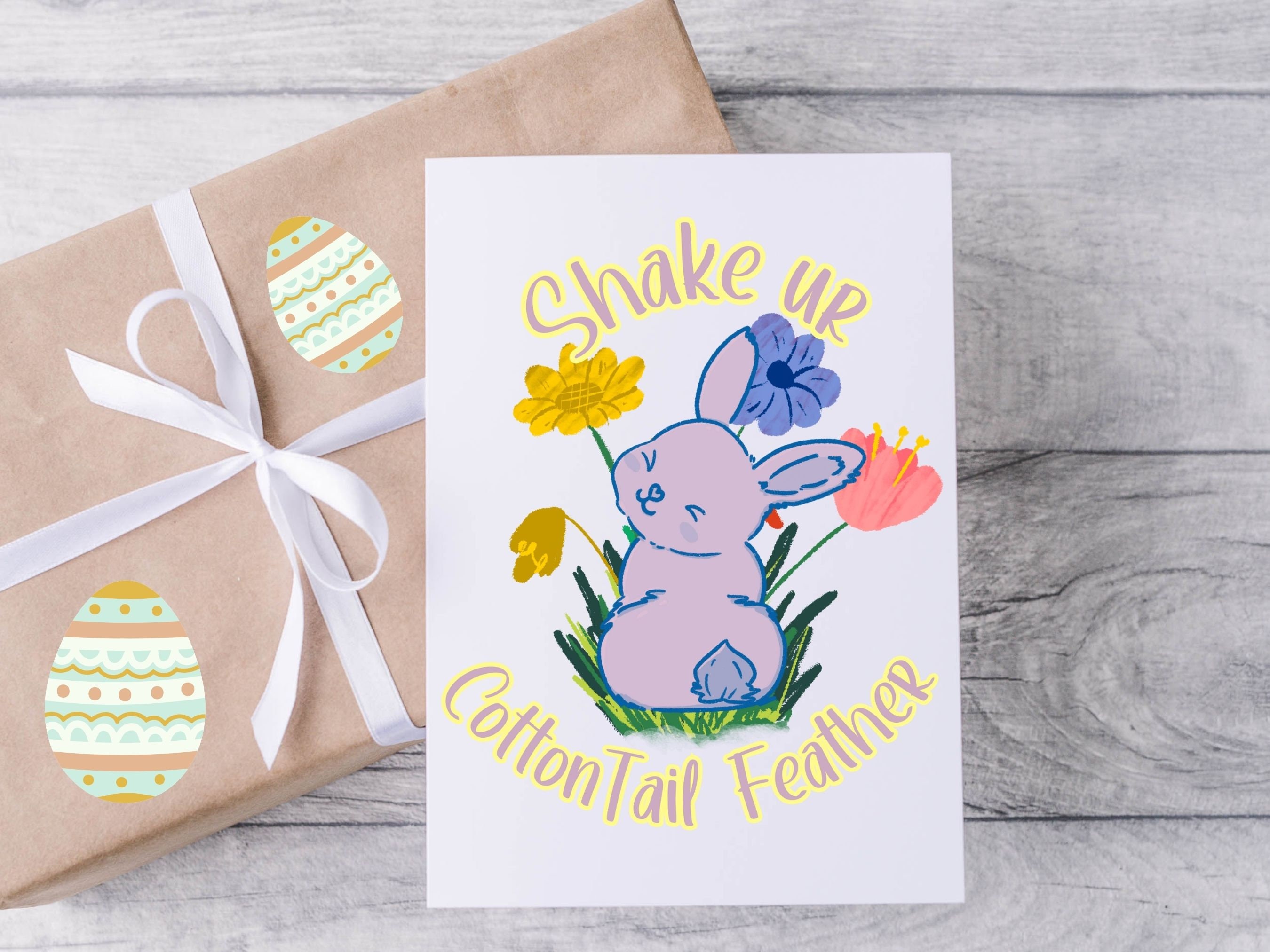 Funny & Cute Printable Easter Card + Envelope Template | Cute Easter ...