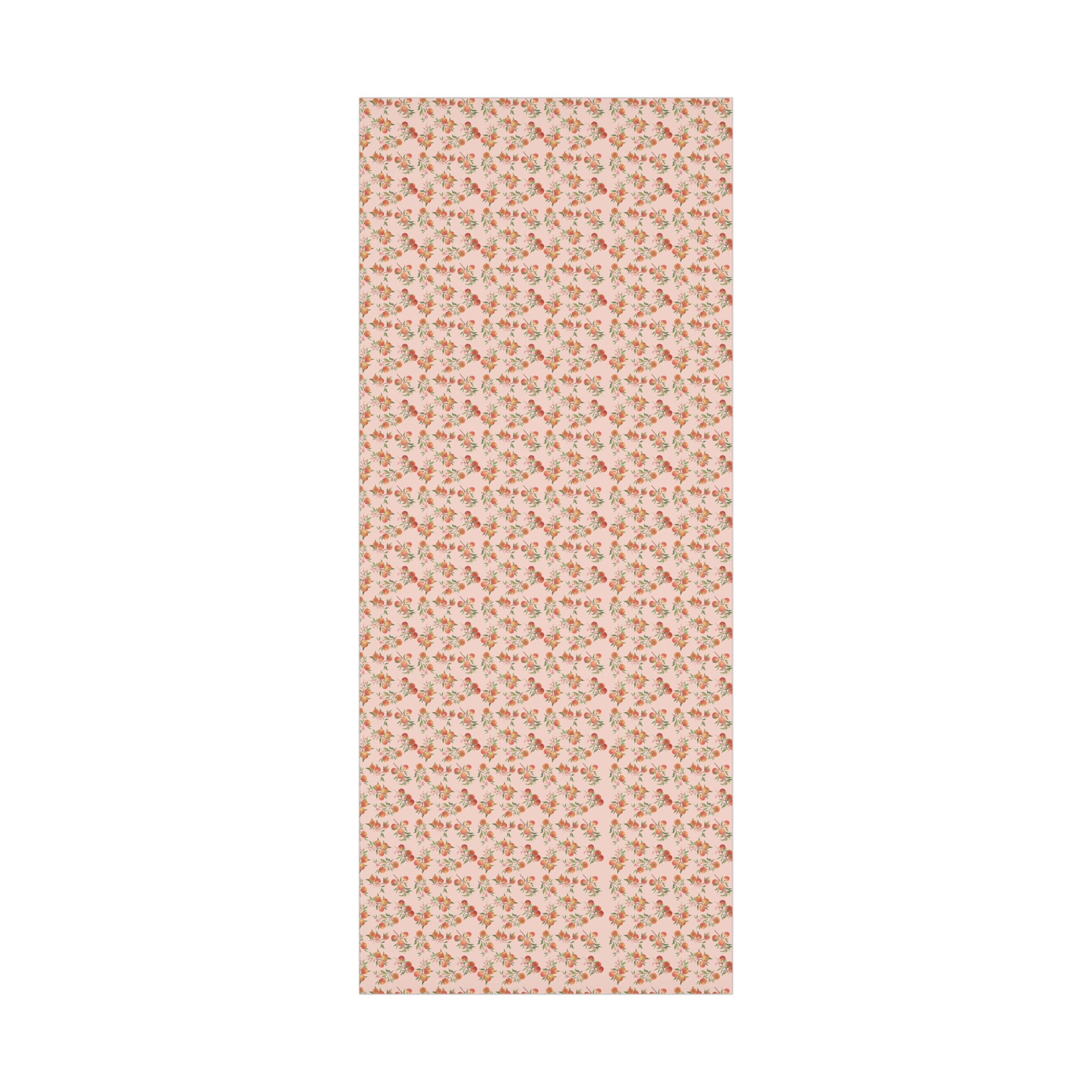 Peach Fruit Watercolor Wrapping Paper Roll and Sheets, Georgia Peach ...