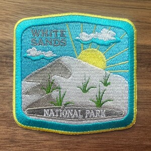 White Sands National Park Full Embroidered Iron-on Patch, New Mexico ...