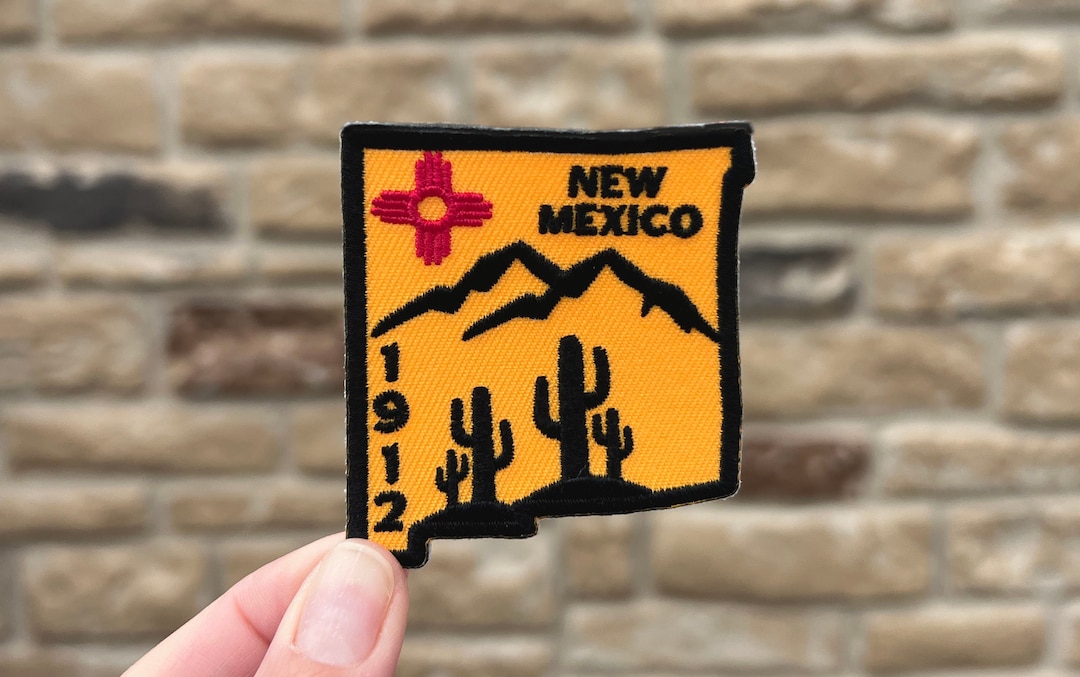 New Mexico Embroidered Iron on Patch, New Mexico Souvenir, Albuquerque ...