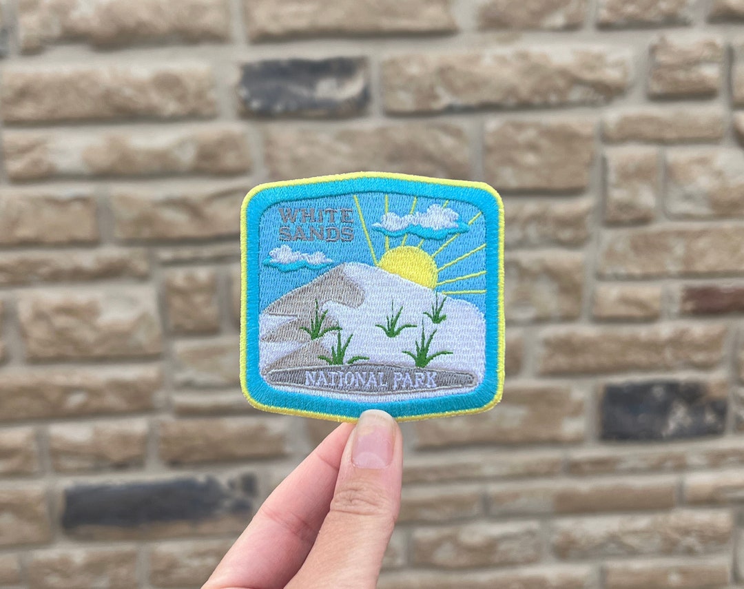 White Sands National Park Full Embroidered Iron-on Patch, New Mexico ...