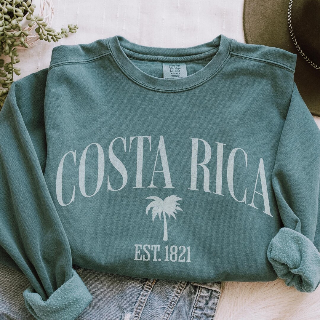 Costa Rica Vacation Sweatshirt, Travel Souvenir Tee, Trendy Aesthetic ...