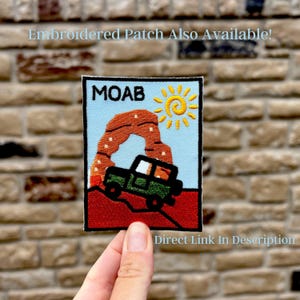 Adventure Moab Die-cut Stickers for Travel Enthusiasts, Jeep Lovers ...