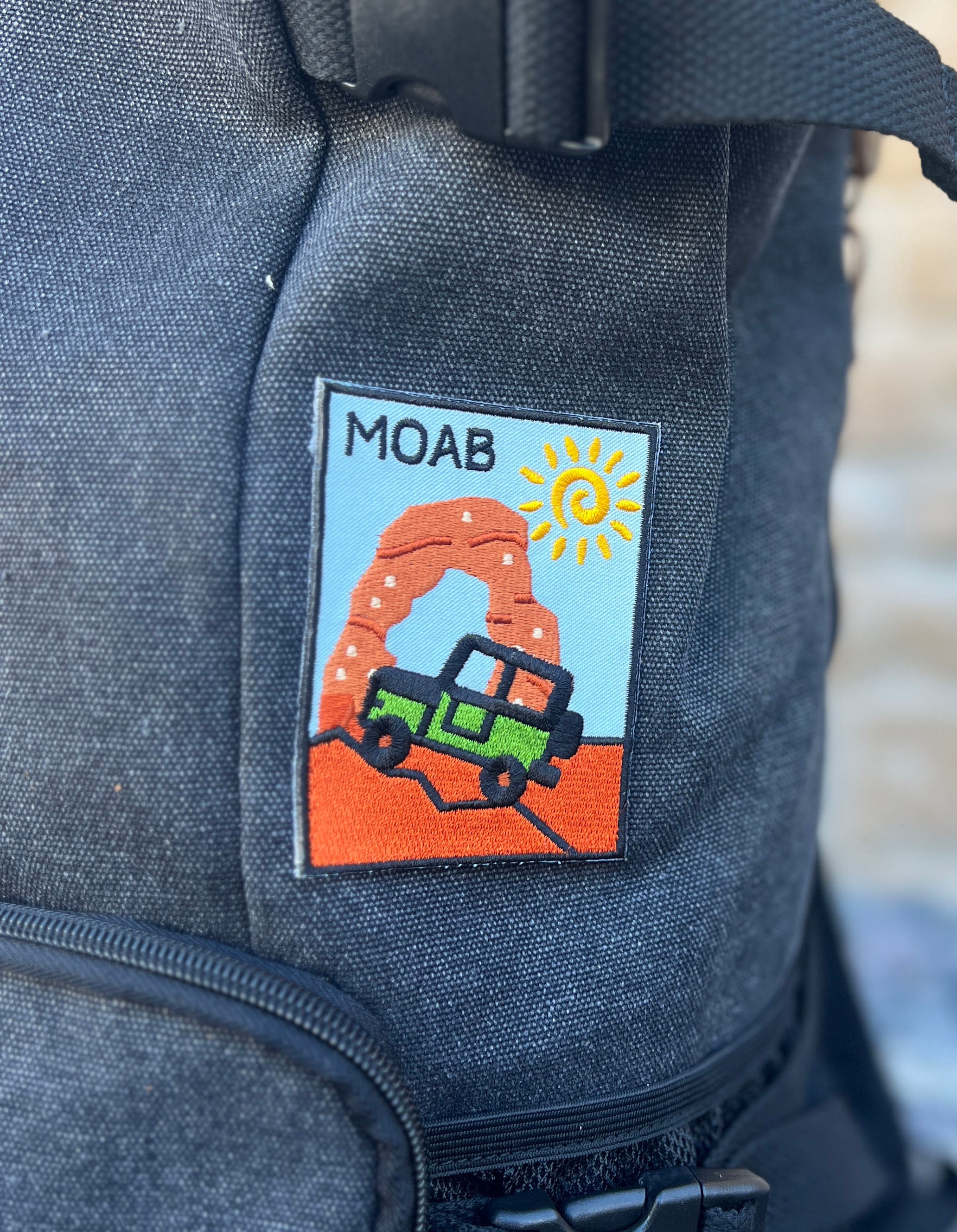 Moab Embroidered Iron on Patch, Outdoor Recreation Iron on Patch ...