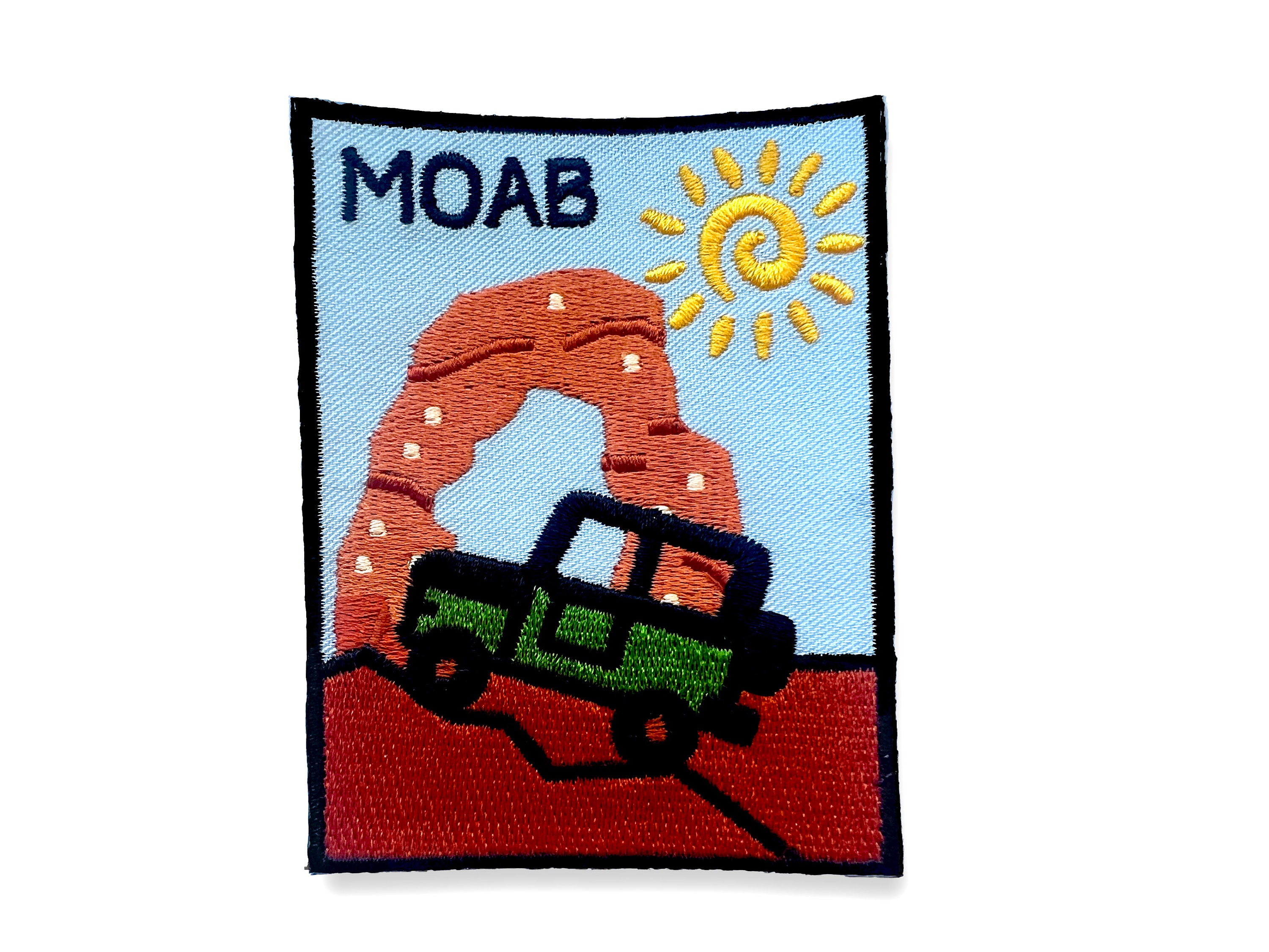 Moab Embroidered Iron on Patch, Outdoor Recreation Iron on Patch ...