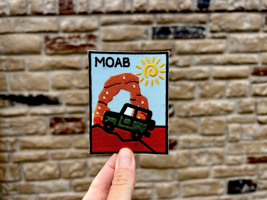 Moab Embroidered Iron on Patch, Outdoor Recreation Iron on Patch ...