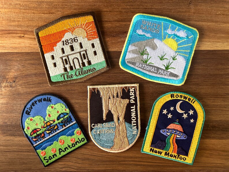 Carlsbad Caverns National Park Embroidered Iron on Patch, Carlsbad ...
