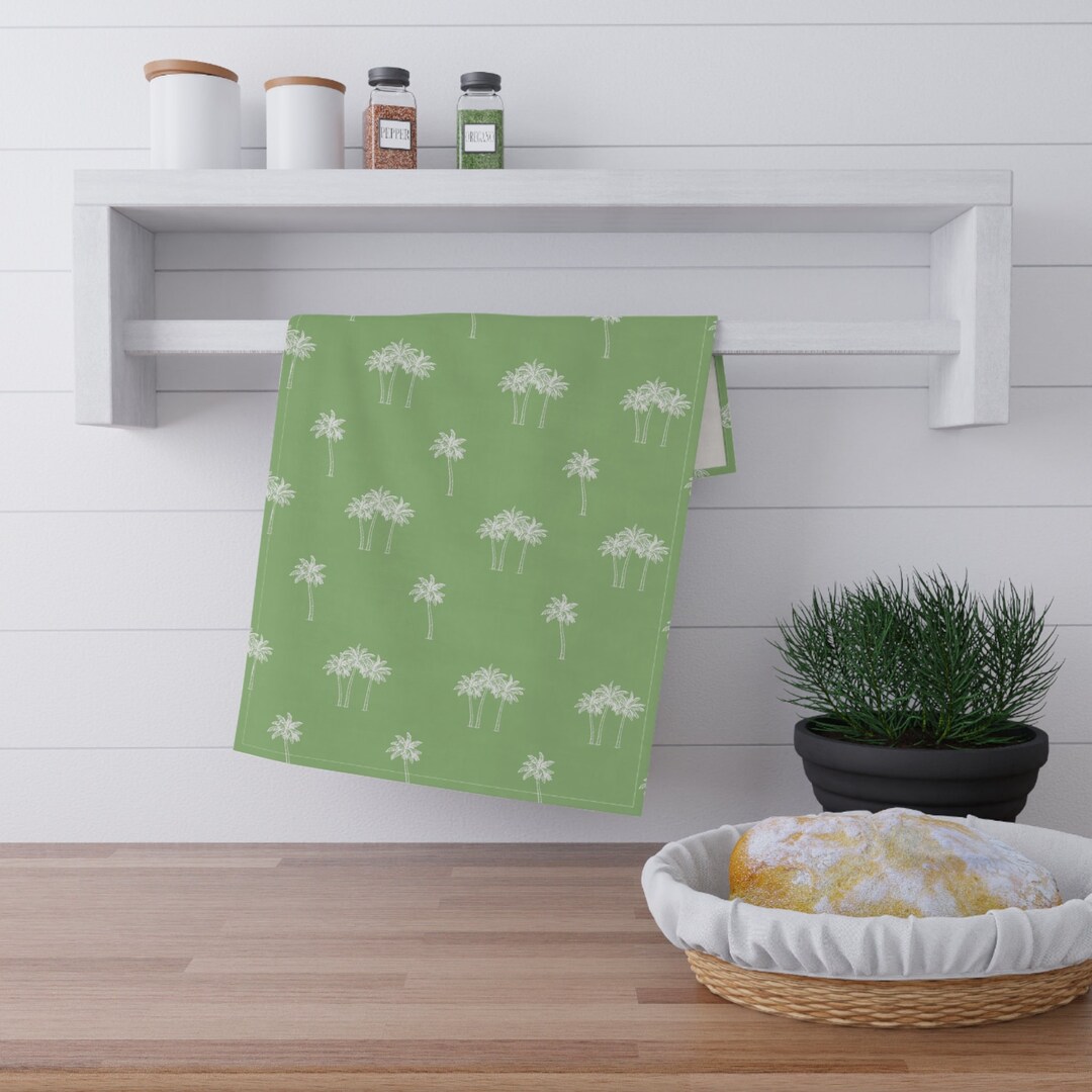 Palm Tree Kitchen Towel: Tropical Beach House Decor - Etsy