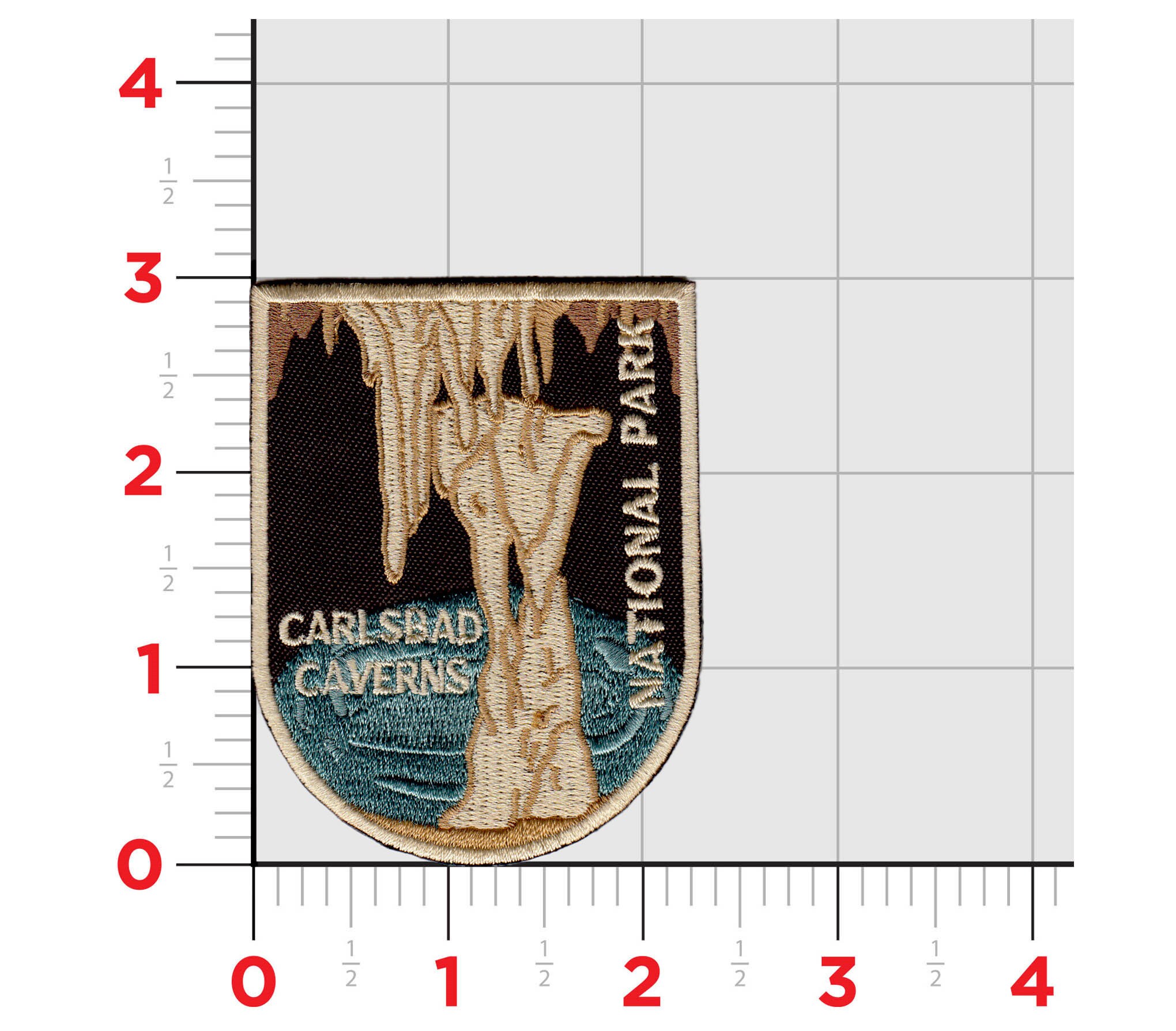 Carlsbad Caverns National Park Embroidered Iron on Patch, Carlsbad ...