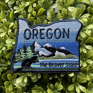 Oregon Full Embroidered Iron on Patch, Hat Sew on Applique, USA States ...