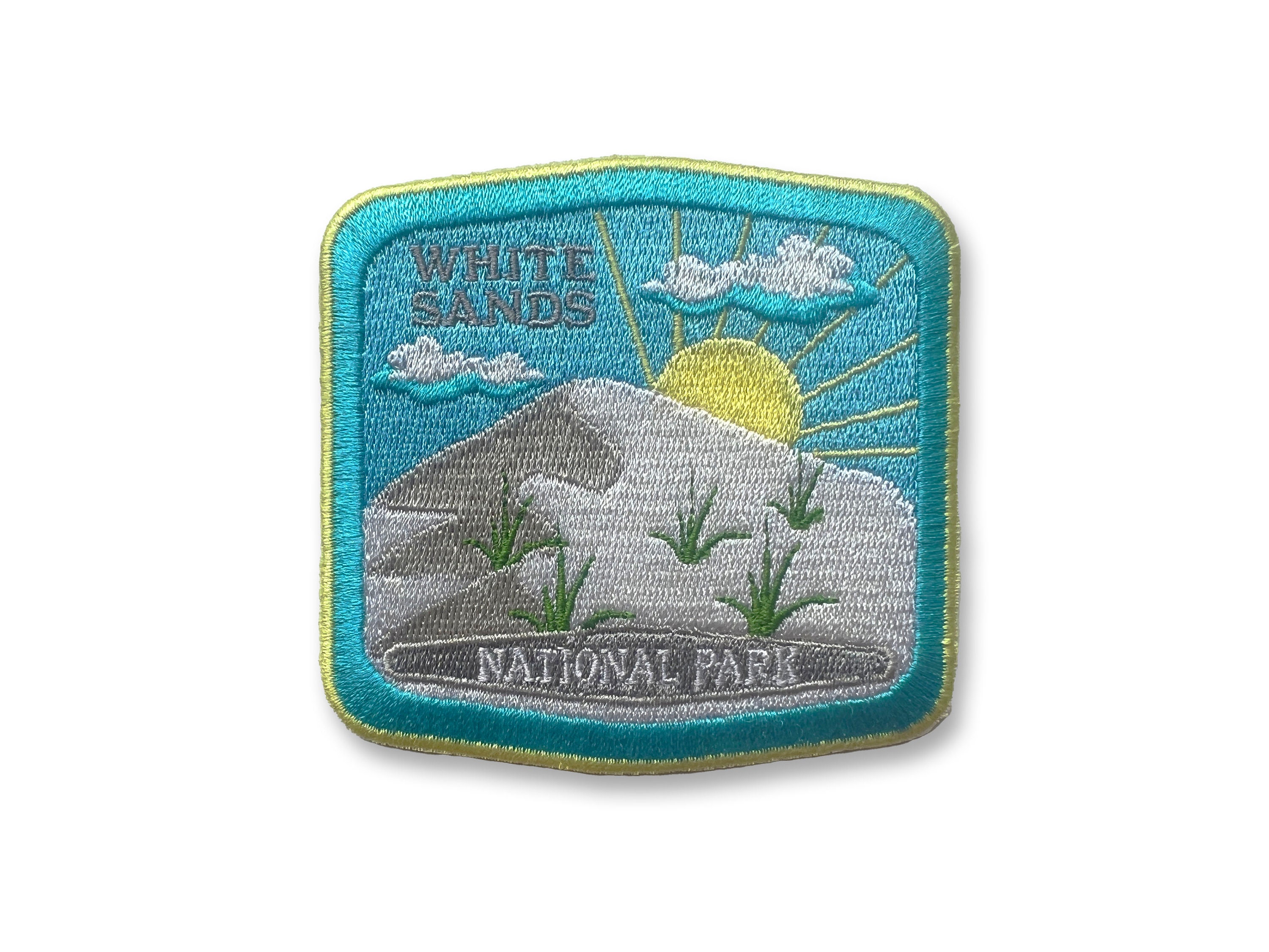 White Sands National Park Full Embroidered Iron-on Patch, New Mexico ...