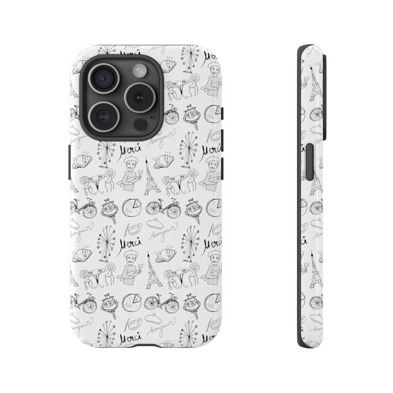 Paris France Phone Case: Girly Parisian Travel Theme, Tough Protective ...