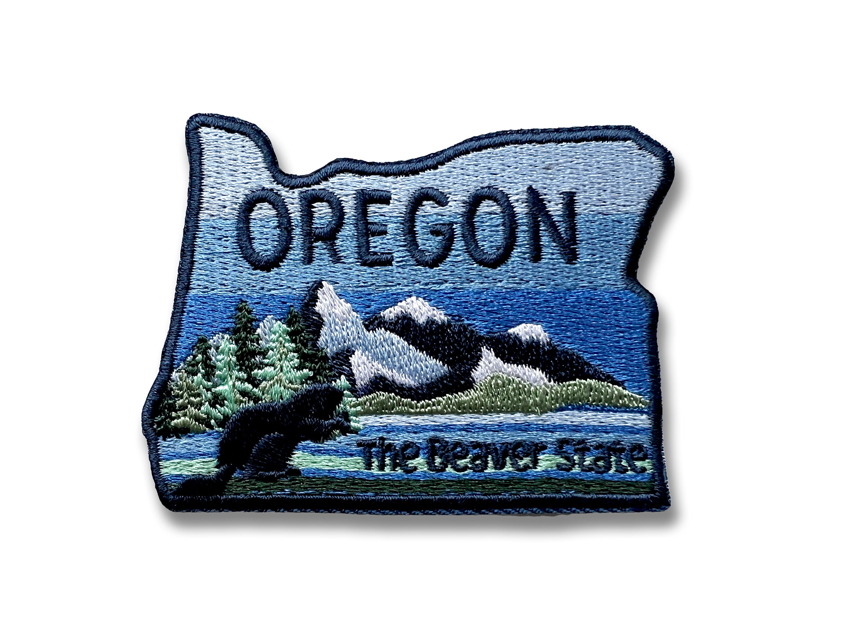 Oregon Full Embroidered Iron on Patch, Hat Sew on Applique, USA States ...