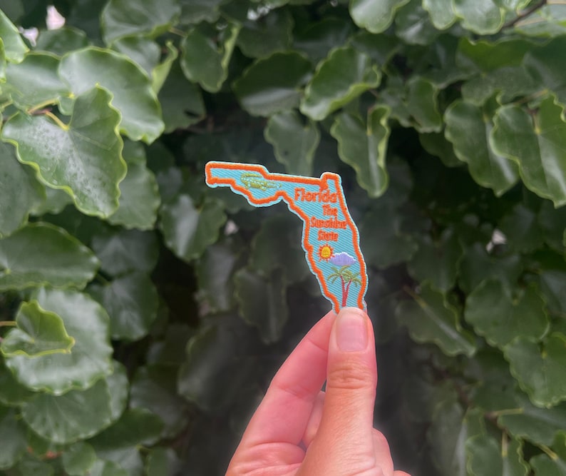 Florida Embroidered Iron on Patch the Sunshine State - Etsy