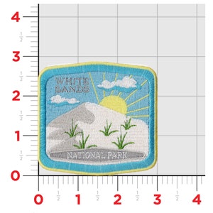White Sands National Park Full Embroidered Iron-on Patch, New Mexico ...