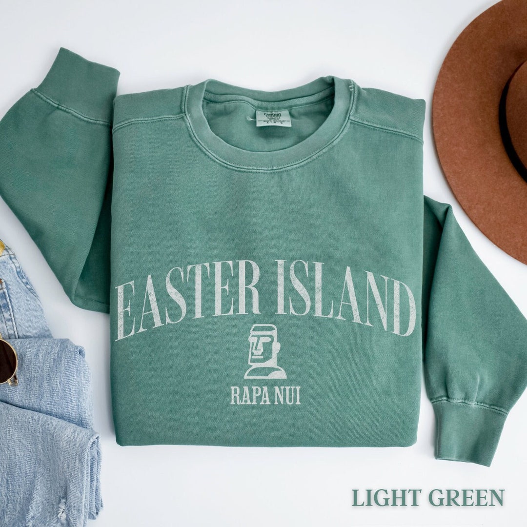 Easter Island Comfort Colors Sweatshirt, Souvenir Crewneck Pullover ...