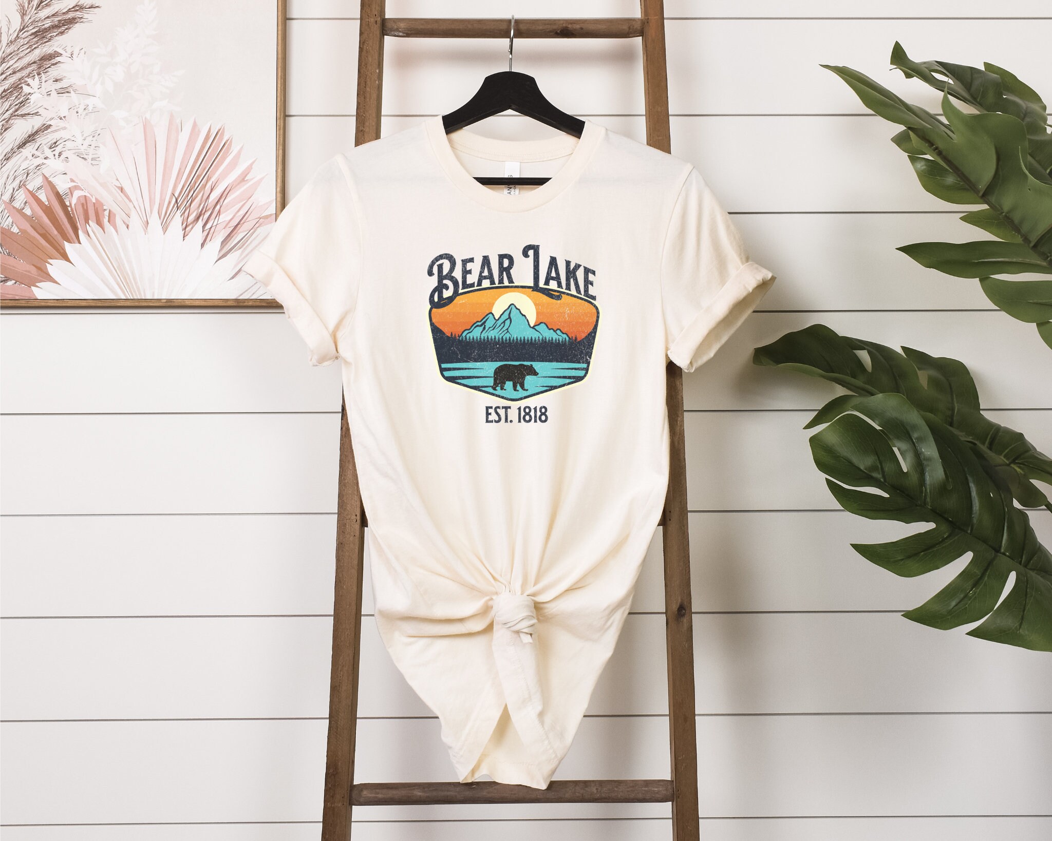 Bear Lake Utah Shirt Retro Sunset T-shirt Idaho Tee Utah - Etsy