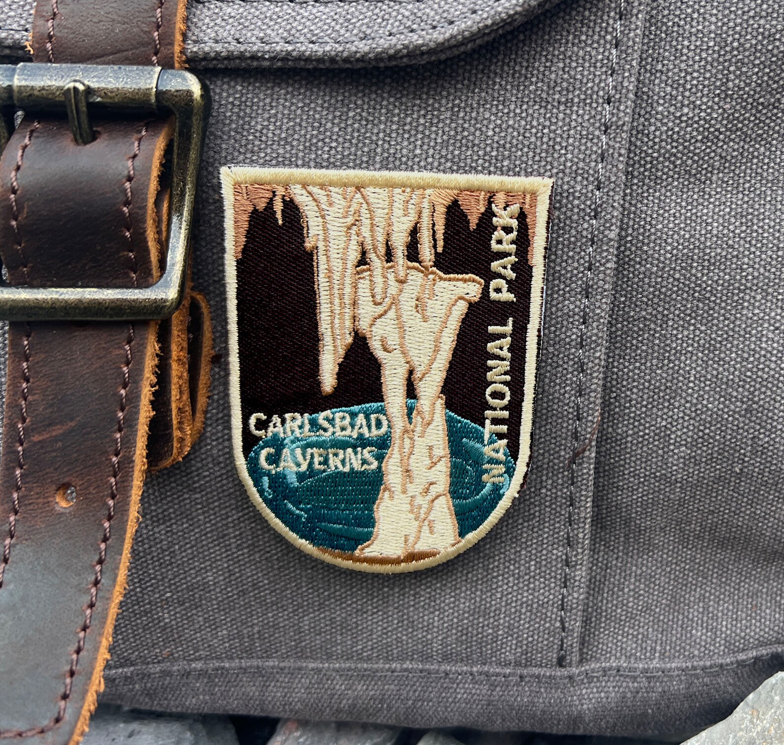 Carlsbad Caverns National Park Embroidered Iron on Patch, Carlsbad ...