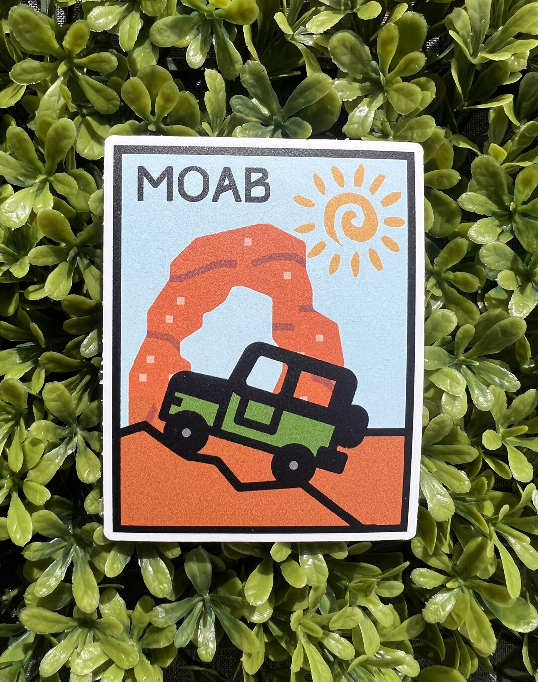 Moab Utah Sticker: Water-resistant Vinyl Decal for Laptop, Water Bottle ...