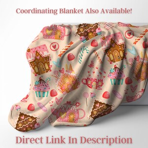 Candy Hearts Pink Gingerbread House Wrapping Paper Roll and Sheets ...