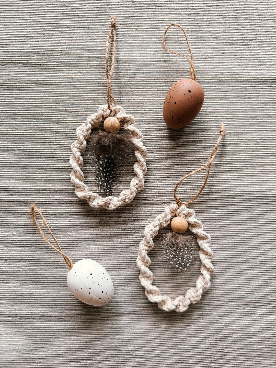 Macrame Easter Eggs Gift Idea Easter Easter Napkin Rings Handmade Boho Tied - Etsy UK