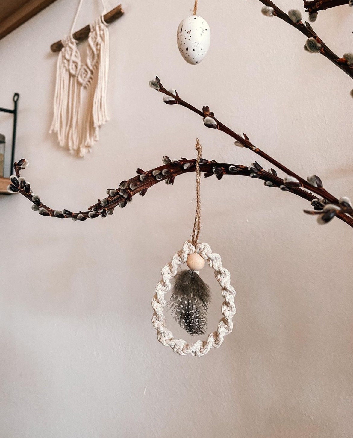 Macrame Easter Eggs Gift Idea Easter Easter Napkin Rings Handmade Boho Tied - Etsy UK