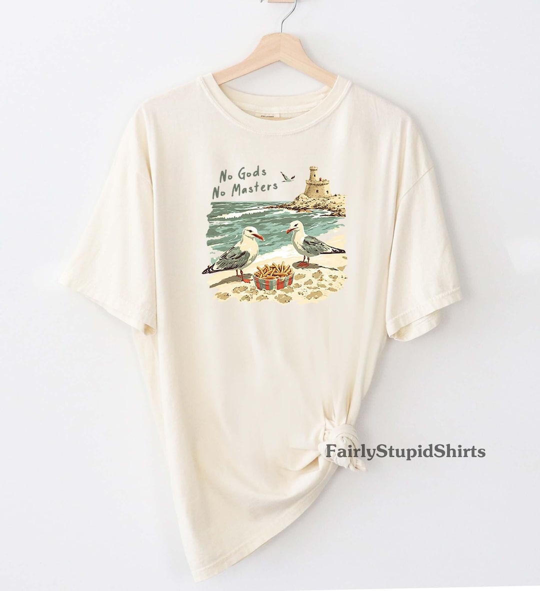Seagulls Eating Fries T-shirt. Comfort Colors Funny Weirdcore Sayings ...
