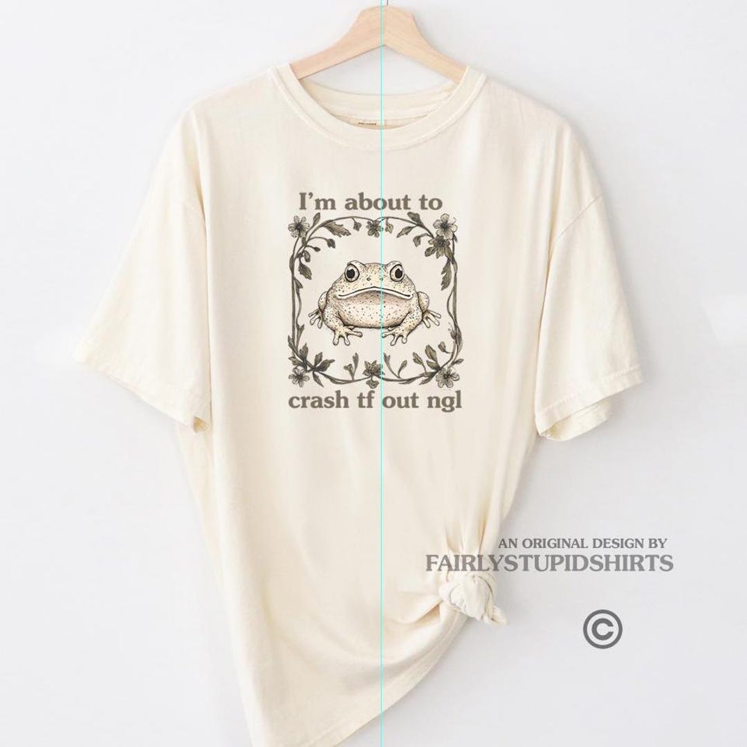 Funny Frog Comfort Colors T-shirt: Weirdcore Meme Tee - Etsy