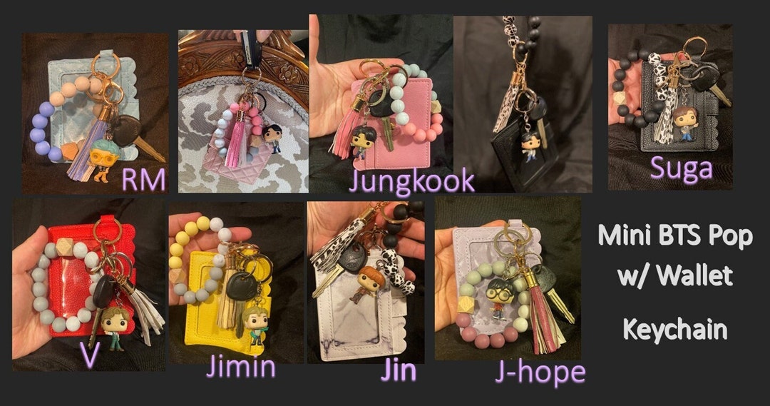 BTS Wallet Photocard Keychain Pocket Pop Bangtan Sonyeondan - Etsy