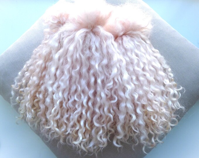 1/2 Oz Teeswater Locks Are Shades of Dusty Rose Color 6.5-7+ in Long ...