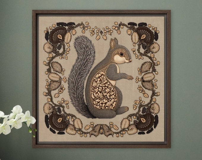 Victorian Gothic Squirrel Frieze and Wall by Bradbury and Bradbury - Etsy