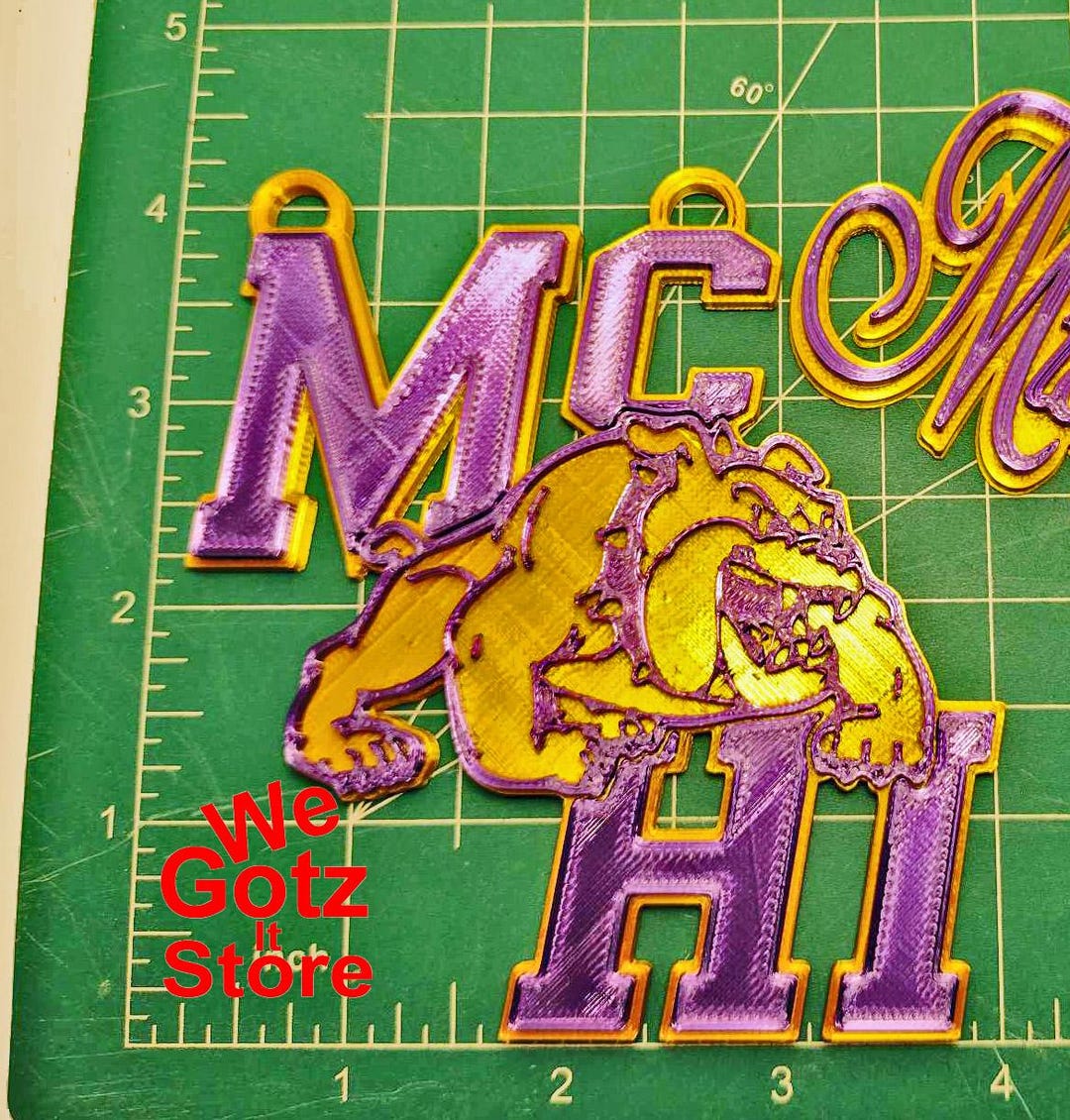 Mchi Mcallen Bulldogs Large School LOGO Custom PLASTIC Trinket - Etsy