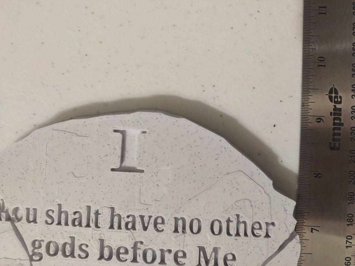 Ten Commandments Tablets 3d Printed, 9x6 Inches 2 FREE Black Stands - Etsy