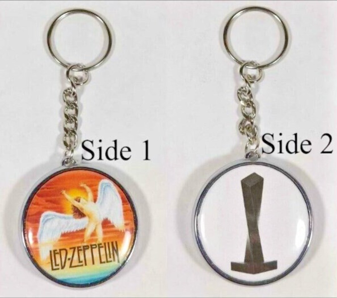 LED ZEPPELIN "the Object" " the Presence" Double Sided Keychain - Great ...