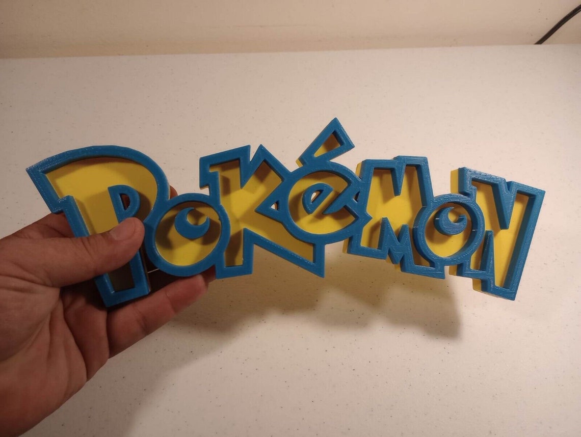 Pokemon Sign 3D Print Shelf Wall Decoration Free Shipping - Etsy
