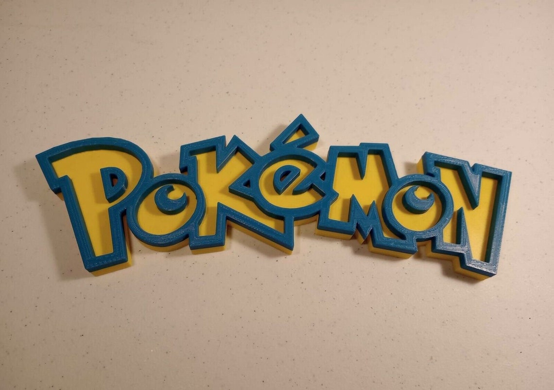 Pokemon Sign 3D Print Shelf Wall Decoration Free Shipping - Etsy