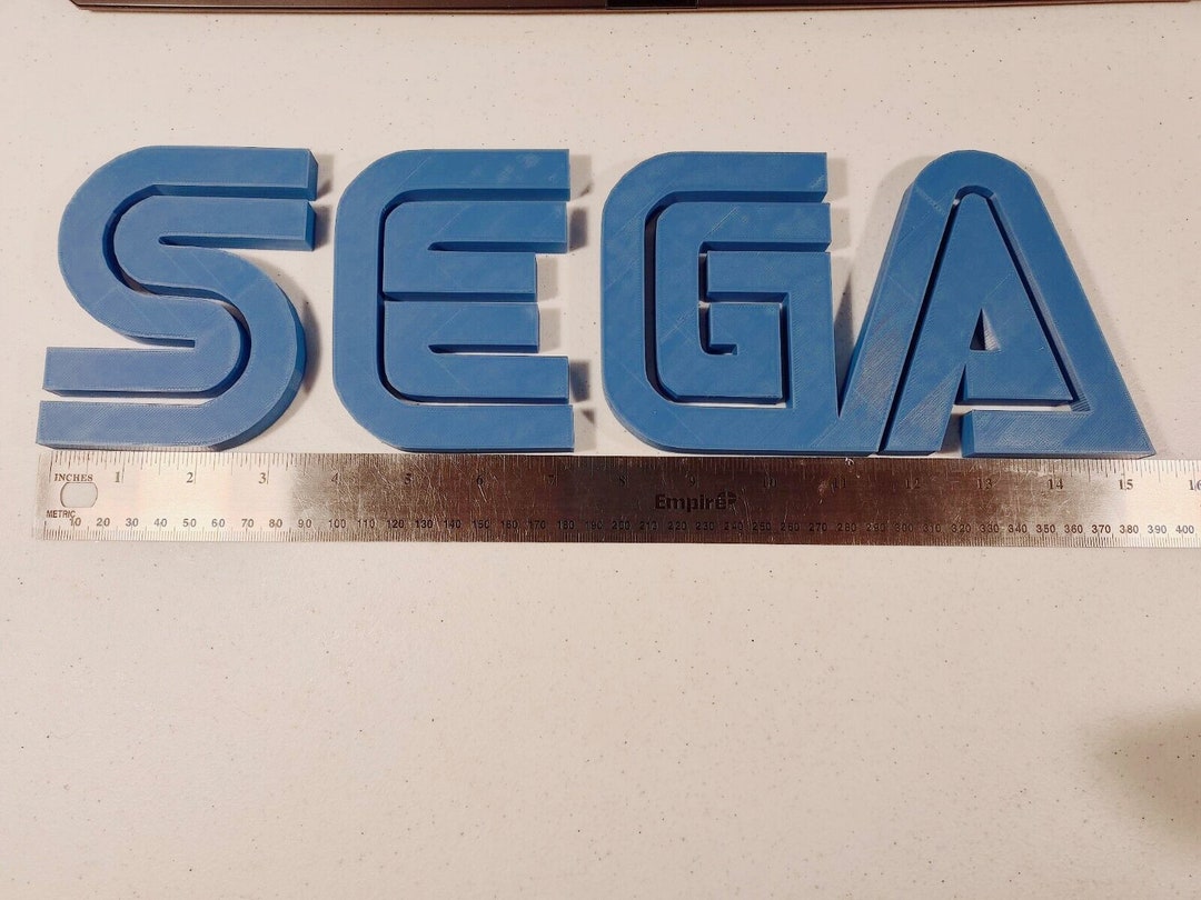 HUGE 15 Inch SEGA Video Game Logo Sign Man Cave, Game Room, Wall Art - Etsy