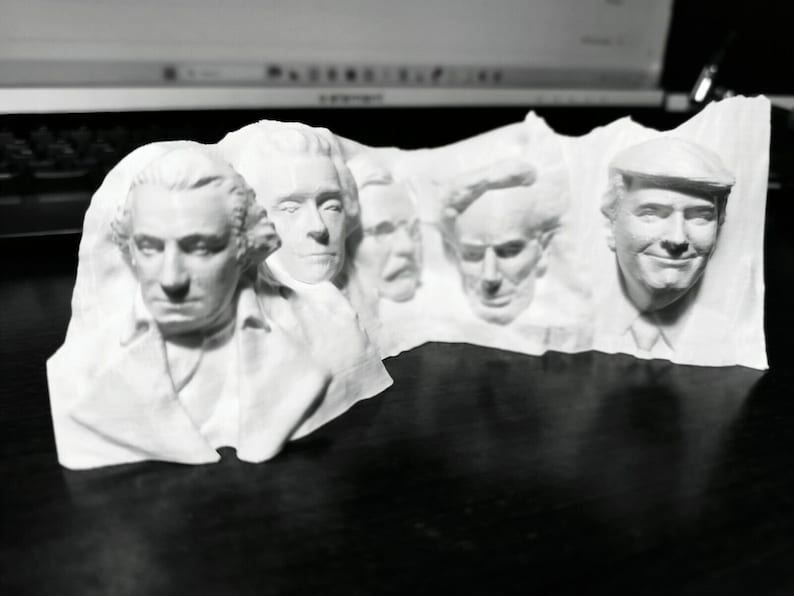 Mount Rushmore Trumpmore MAGA 6" Smiling President Donald Trump 3D ...